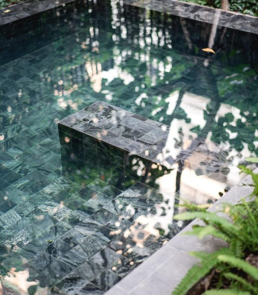 Silver Matrix Exterior Swimming Pool Cladding - KNF Marble & Granite s.r.o